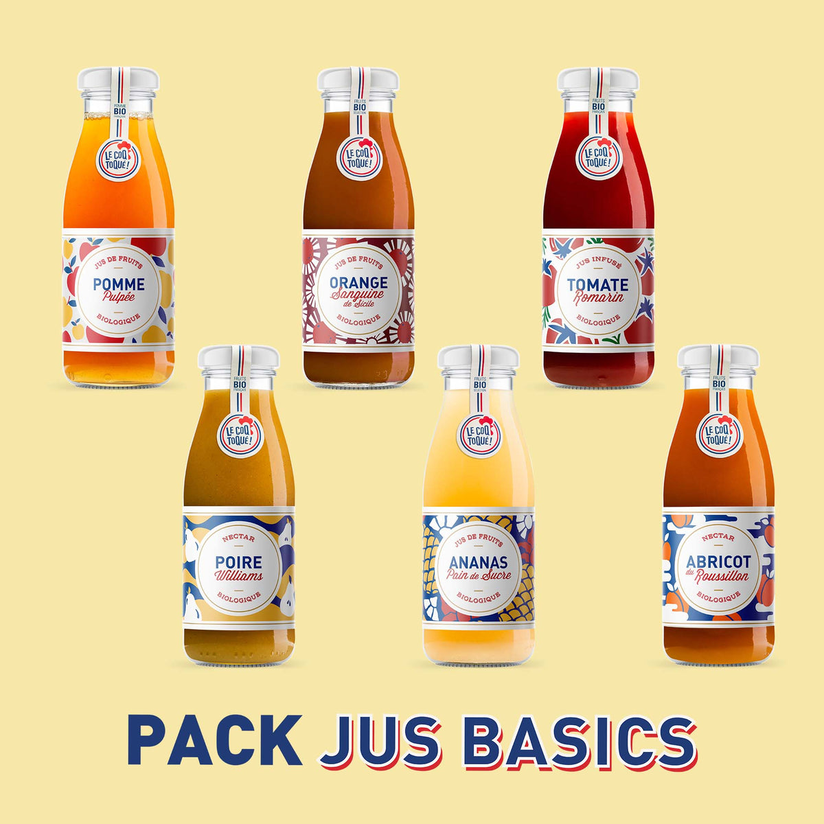 ASSORTIMENTS "BASICS" - 12 JUS ET NECTARS 25CL | Le Coq Toqué!